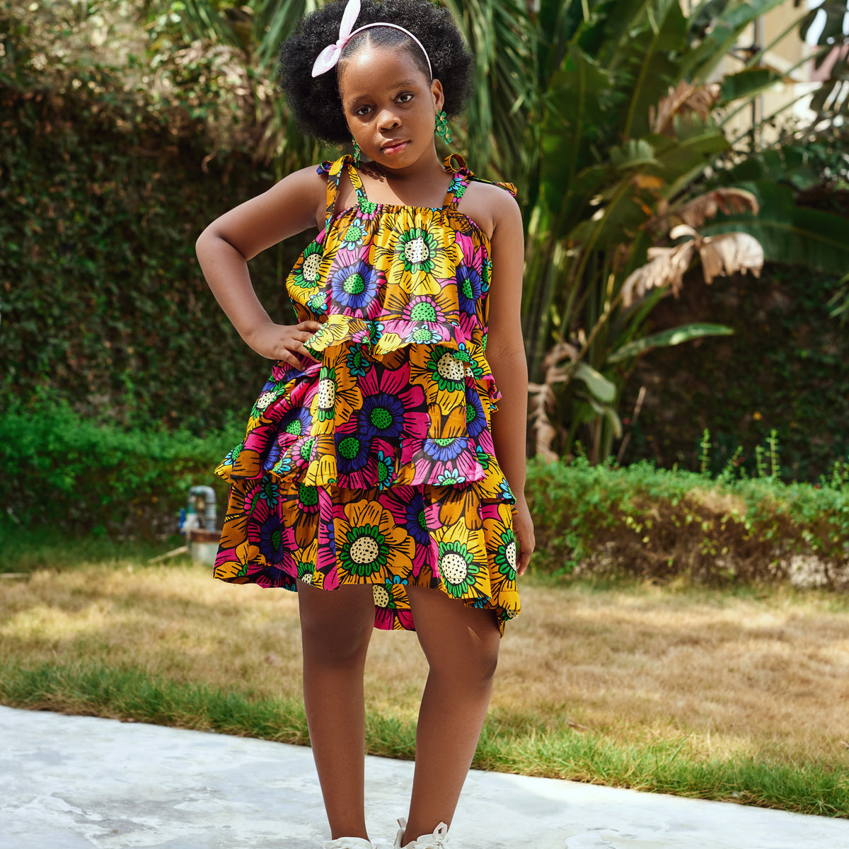 African Print Short Sleeve Crop Top | Shop Matching African outfits ...