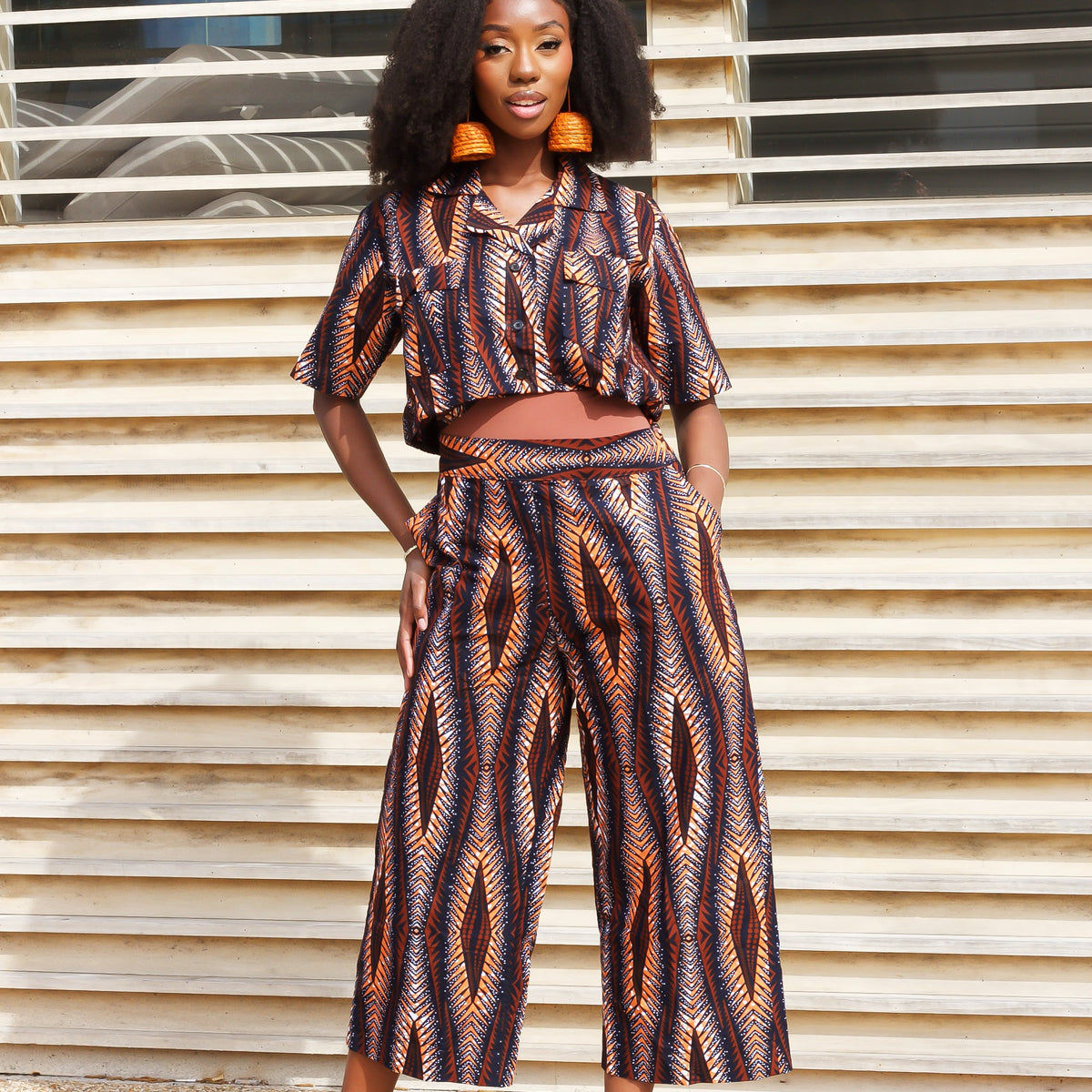 Sustainable African clothing | African Print Culotte trousers | CUMO ...