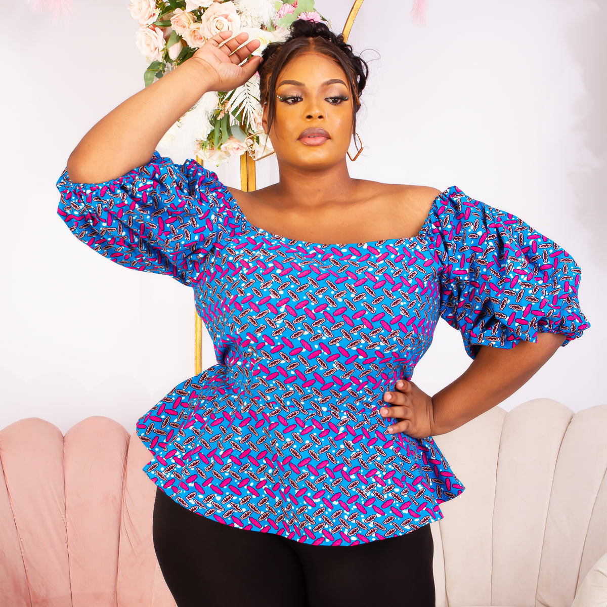 CUMO London: African Print Peplum Blouse | Stylish African Clothing UK ...