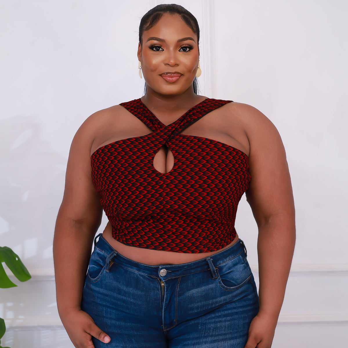 African Print Short Sleeve Crop Top | Shop Matching African outfits ...