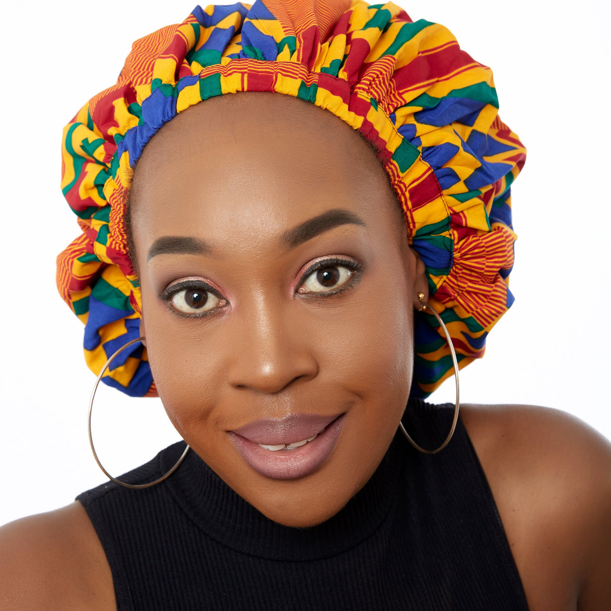 African Print Ankara Extra large satin lined Bonnet | Shop CUMOLondon ...