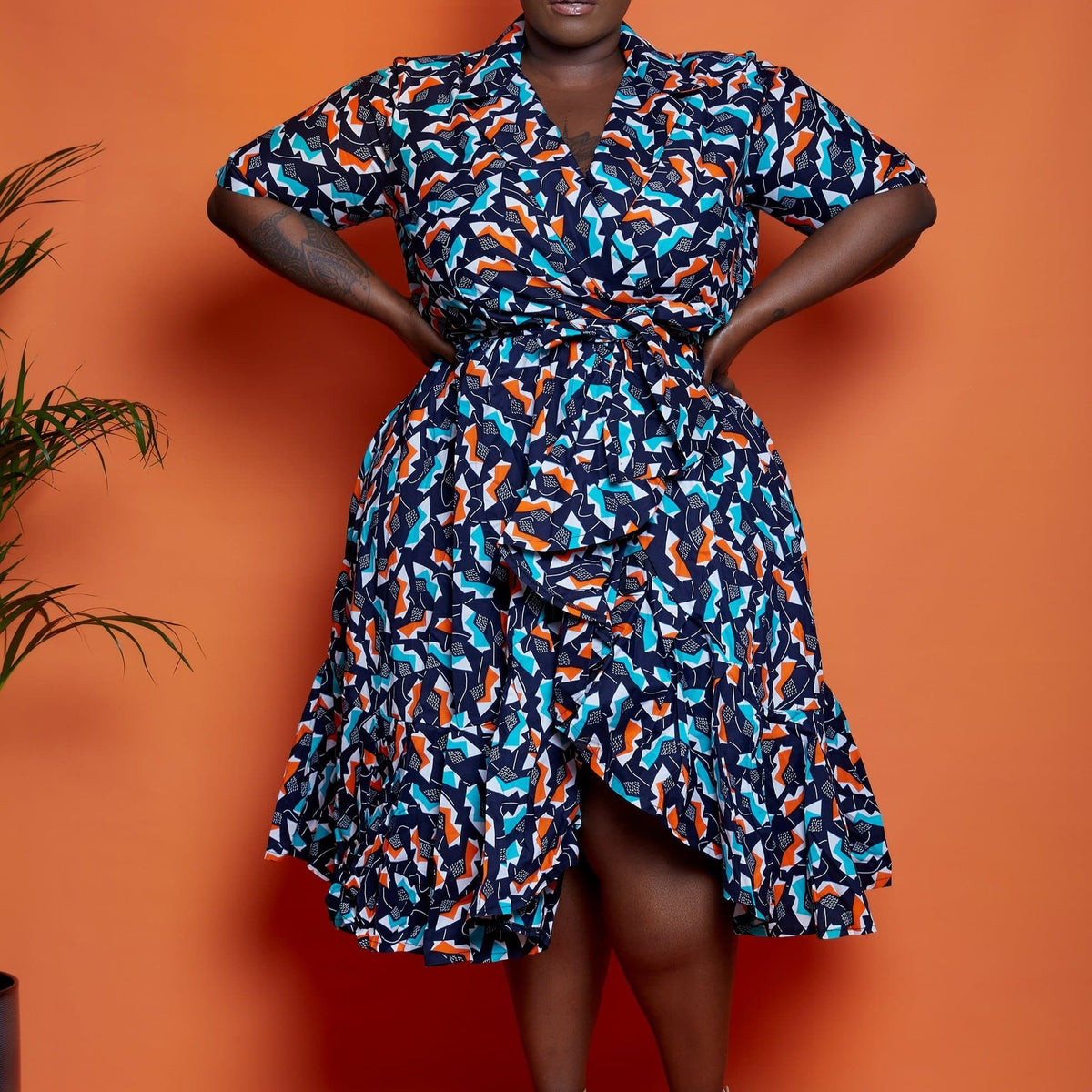 African Print Wrap Dress | Modern African Clothing from CUMO London ...